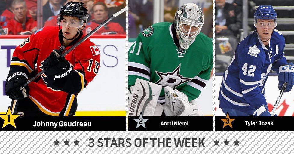 LNH: 3 étoiles de la semaine dans la LNH 1. Johnny Gaudreau 2. Antti ...