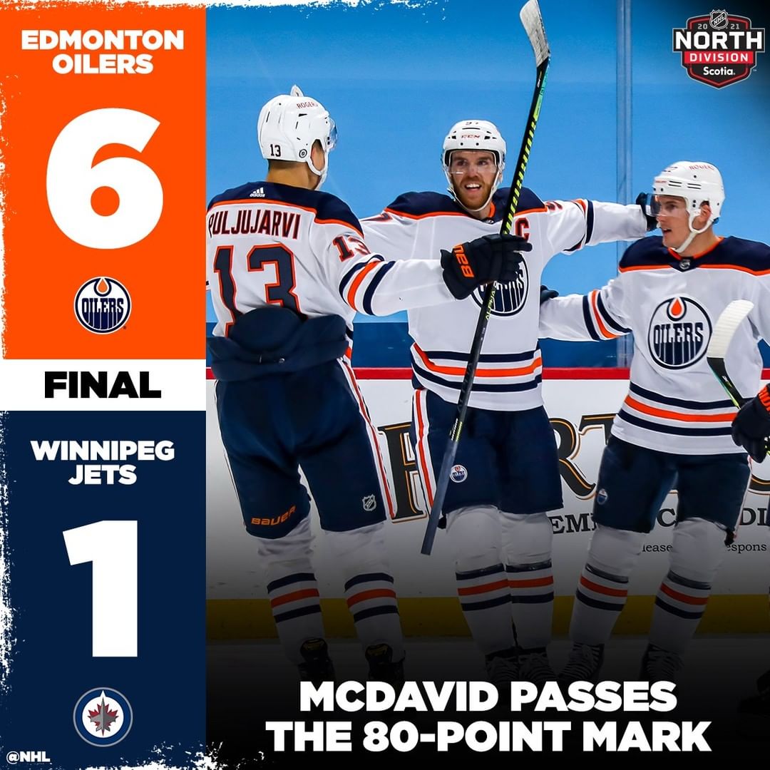 LNH: Connor McDavid (@ mcdavid97) compte désormais 81 points en 46 ...